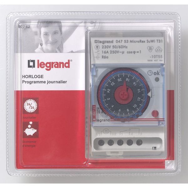 092762 legrand - horloge automatique à cadran analogique programme